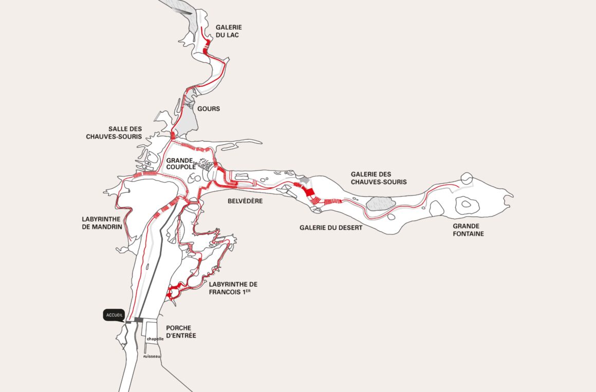 Plan des Grottes - Les Grottes de La Balme